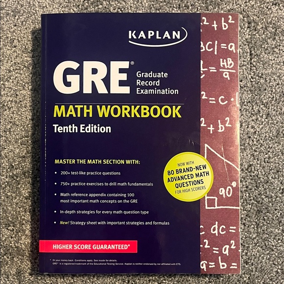 Kaplan | Office | Kaplan Gre Math Workbook Purple And Yellow Cover ...